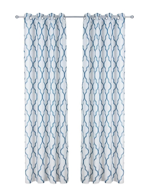 Cortina doble Semi translúcido Esquimal Esquimal 1